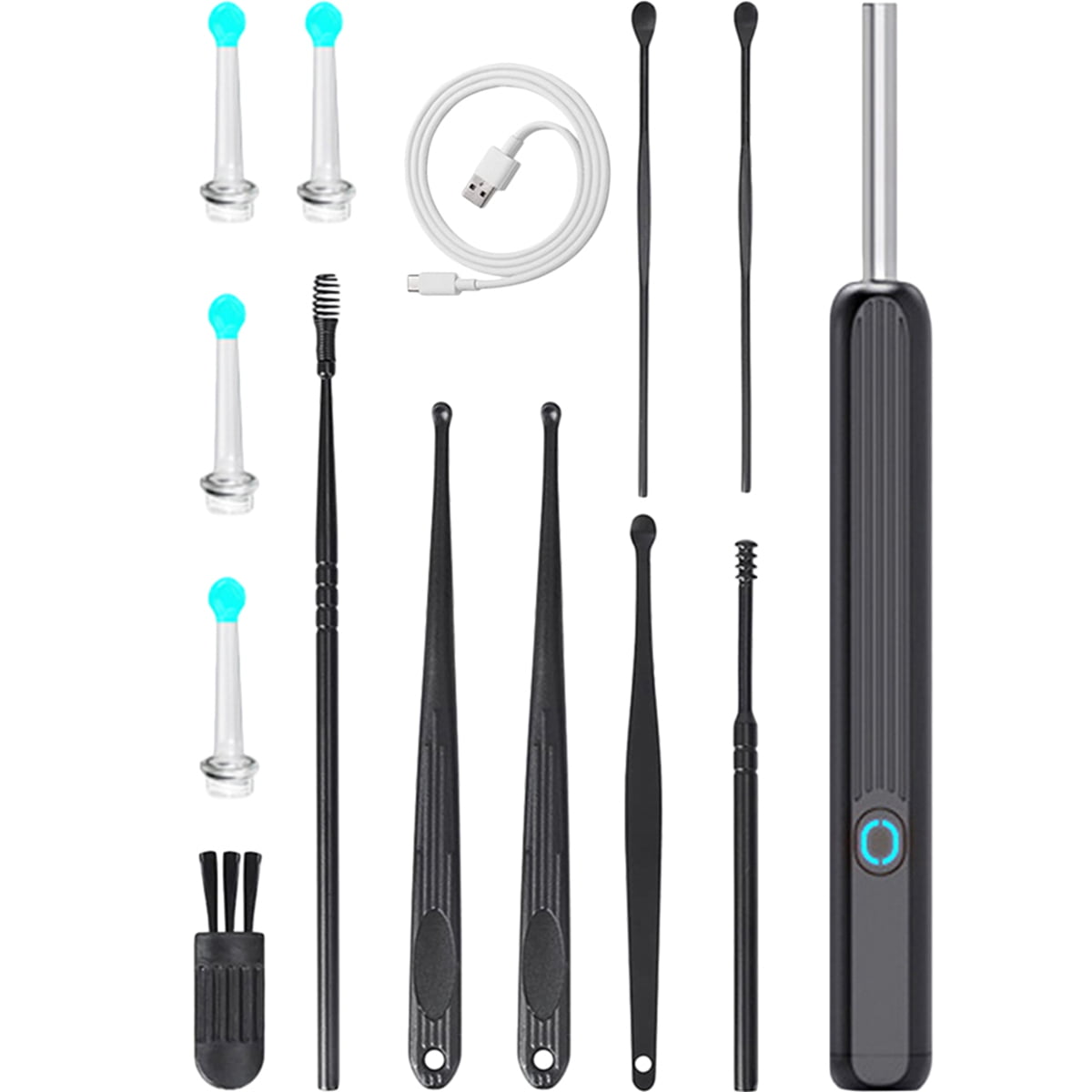 Ear Wax Removal with Camera, Ear Cleaner Set 1296P Ear Camera 3.6mm Ear ...