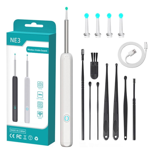 Ear Wax Remover Kit Visible luminous Ear Cleaner Endoscope Lot K4 F2Y4 ...