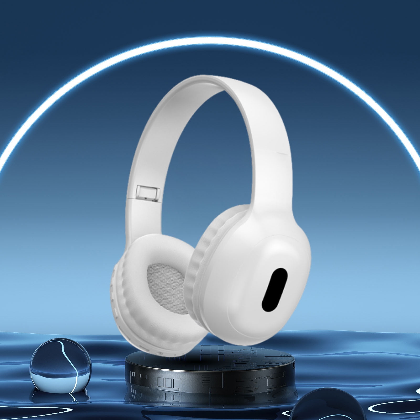 Over Ear Wireless Headphones with Microphone Foldable HiFi Stereo ...