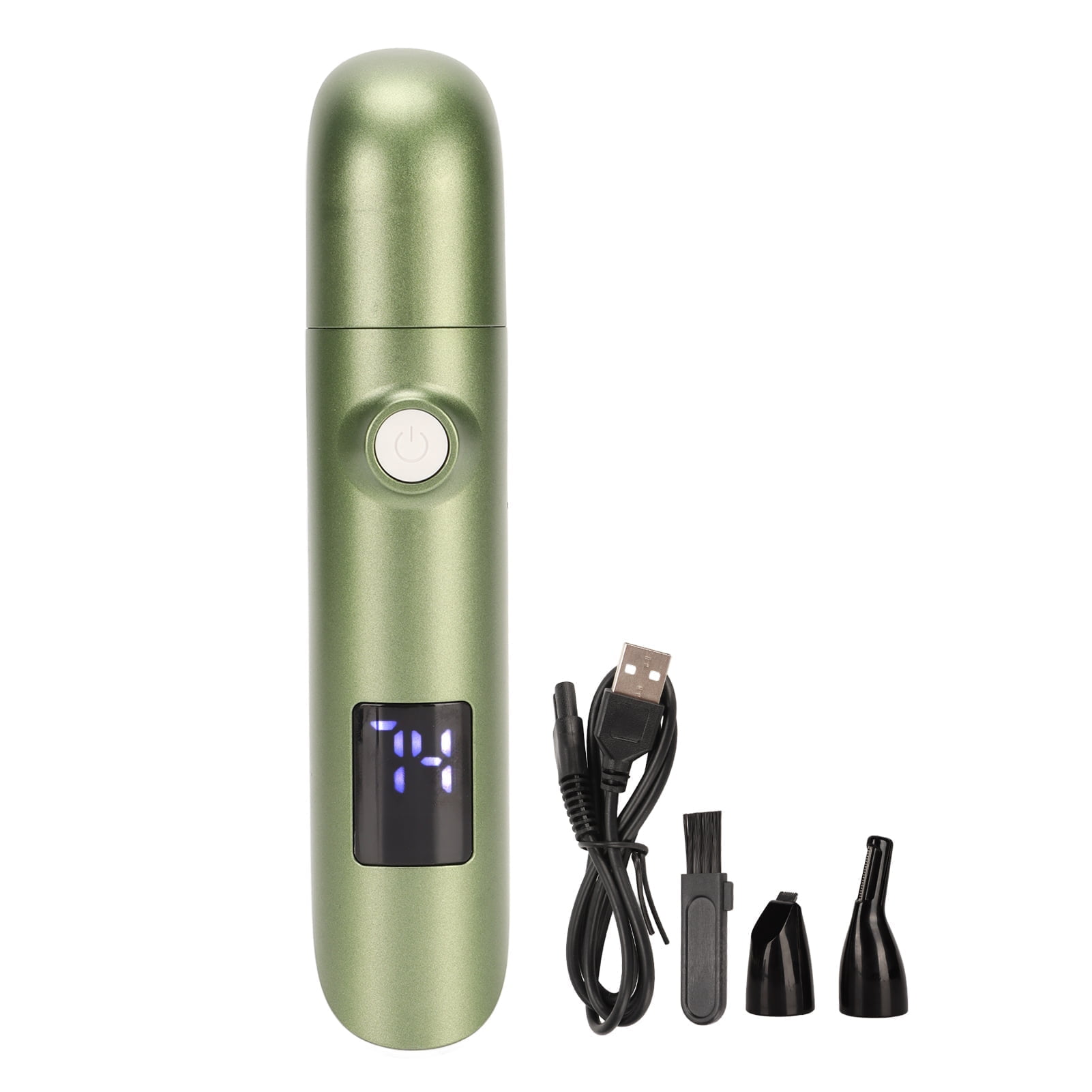 Ear and Nose Hair Trimmer with LED Display, USB Rechargeable Nose ...