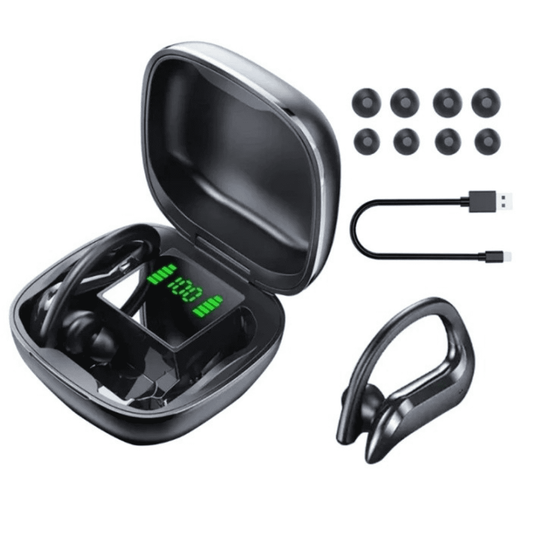 Ear hook wireless bluetooth headphones Headset 5.0 TWS Stereo Earbuds ...