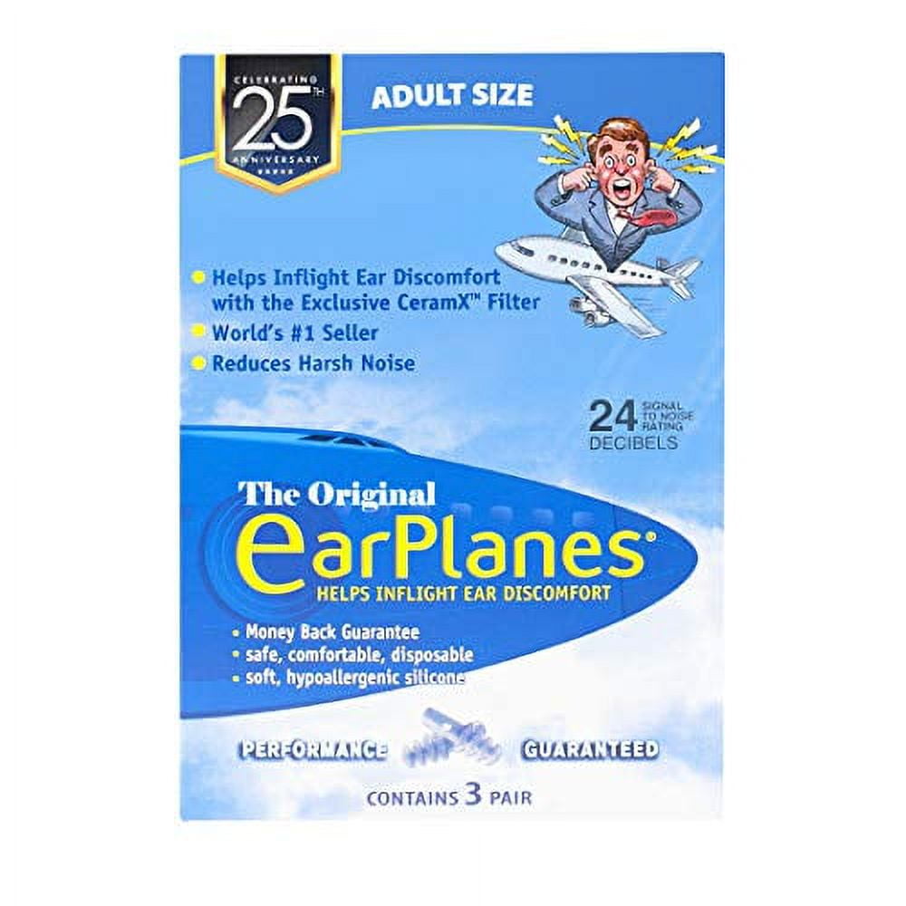 EarPlanes Earplugs, 3 Pairs - Walmart.com