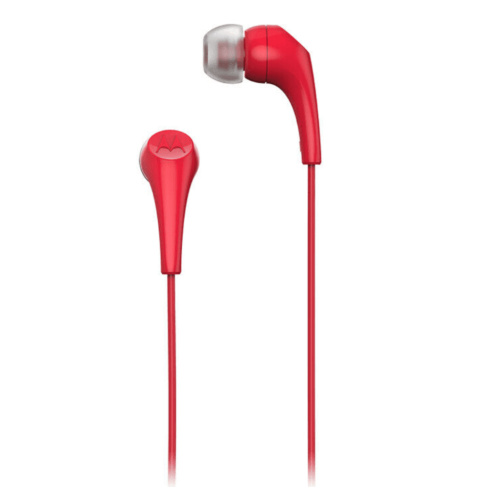 Earbuds 2-S In-Ear Headphones with Mic, Red – Crystal Clear Sound, Deep ...