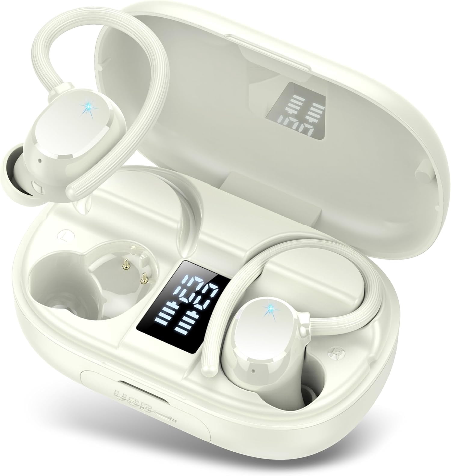 Earbuds, 2026 5.3 Headphones HiFi Stereo, Earbuds with ENC Noise ...