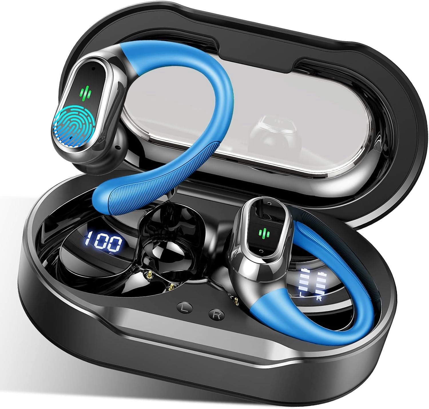 Earbuds, 2026 5.4 Headphones , 50Hrs HiFi Stereo Deep Bass Over-Ear ...