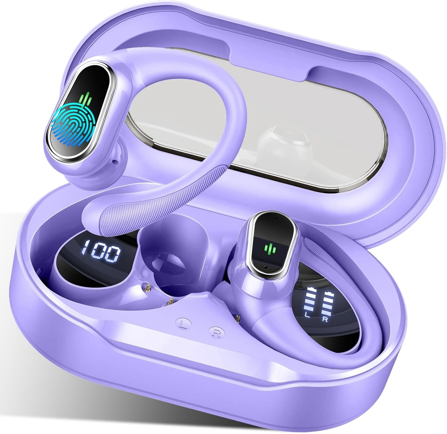 Earbuds, 2026 5.4 Headphones , 50Hrs HiFi Stereo Deep Bass Over-Ear ...