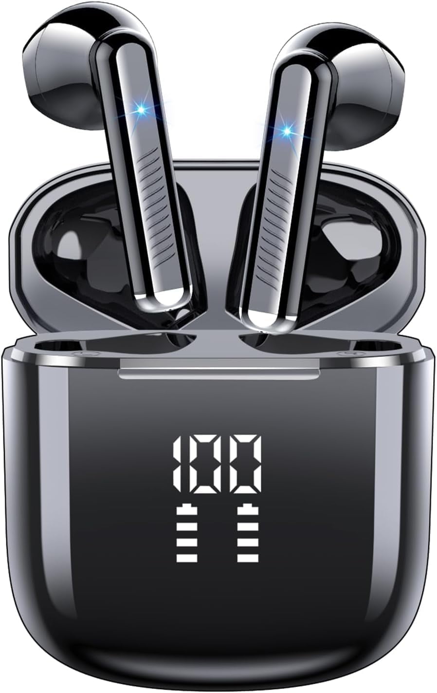 Earbuds, 5.3 Earphones with 4-Mics Clear Call, ENC Noise Cancelling Mic ...