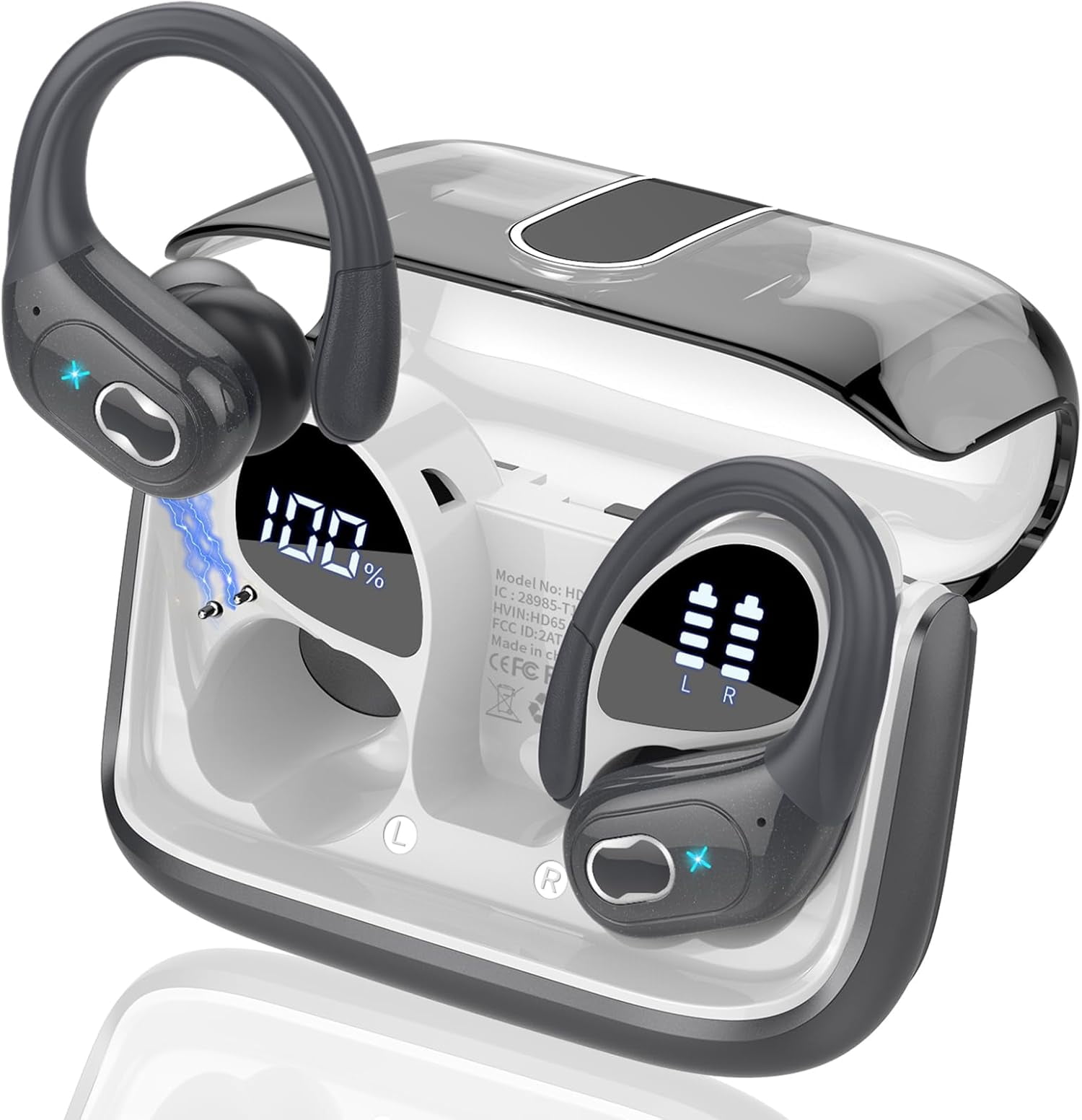 Earbuds 75hrs 5.4 Headphone , 2025 Earbuds Stereo Deep Bass Over Ear ...