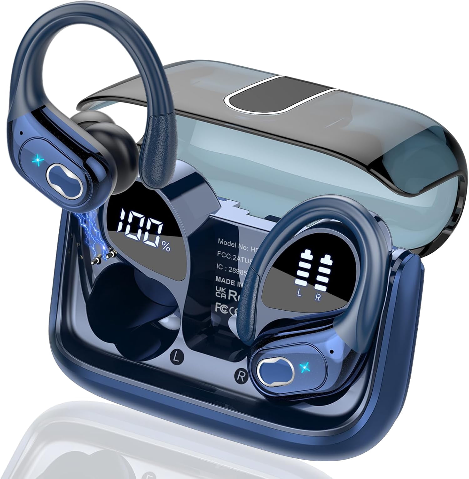 Earbuds 75hrs 5.4 Headphone , 2025 Earbuds Stereo Deep Bass Over Ear ...