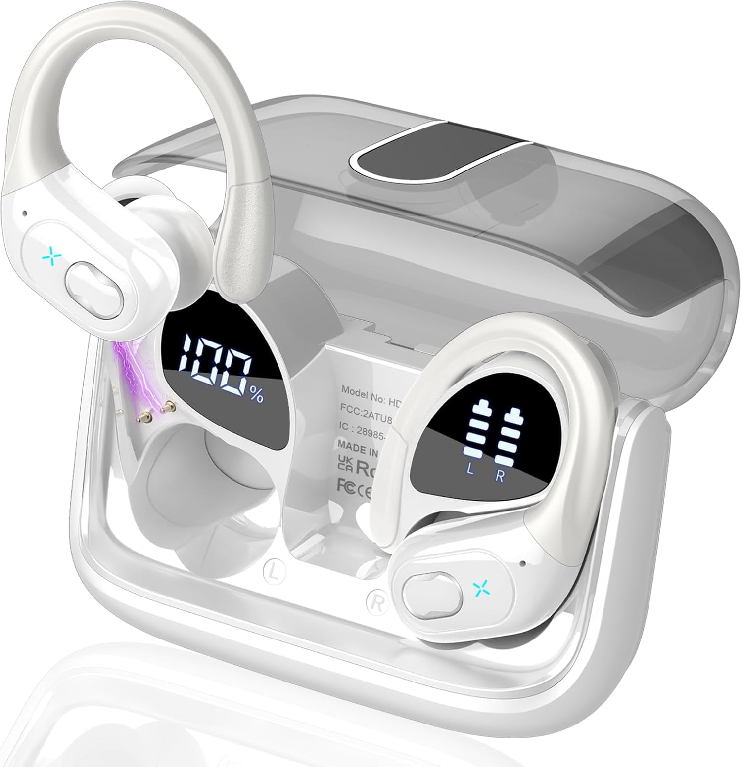 Earbuds 75hrs 5.4 Headphone , 2025 Earbuds Stereo Deep Bass Over Ear ...