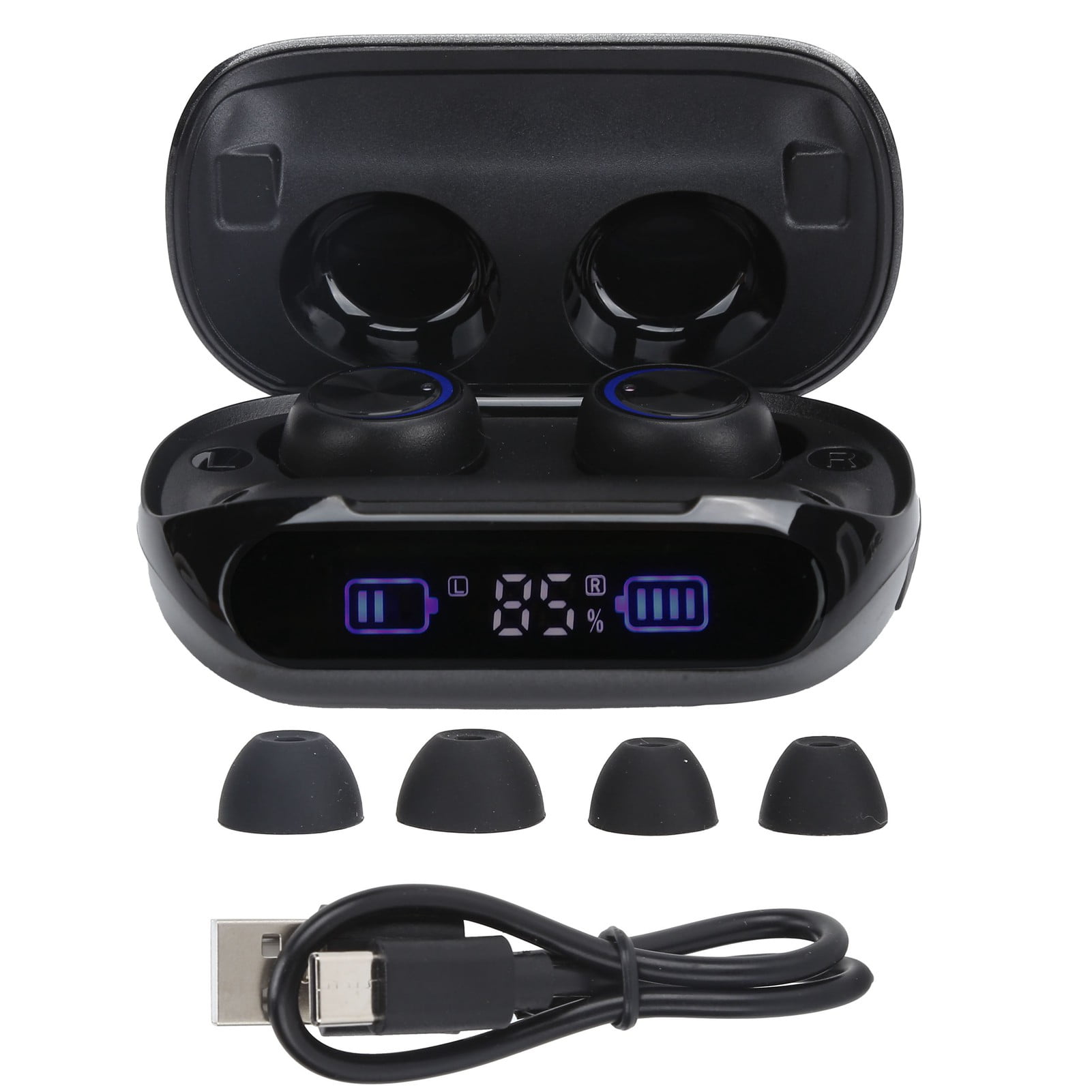 Earbuds,H66 Wireless Headphones with Digital Display True Wireless ...