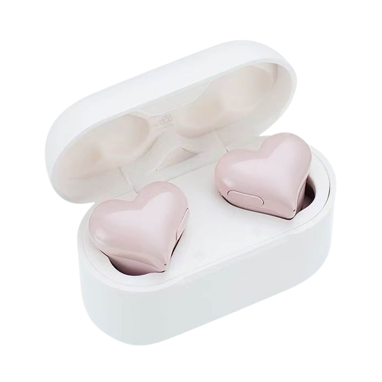 Earbuds Heart Shaped Noise Canceling Cordless Headphones with Charging ...