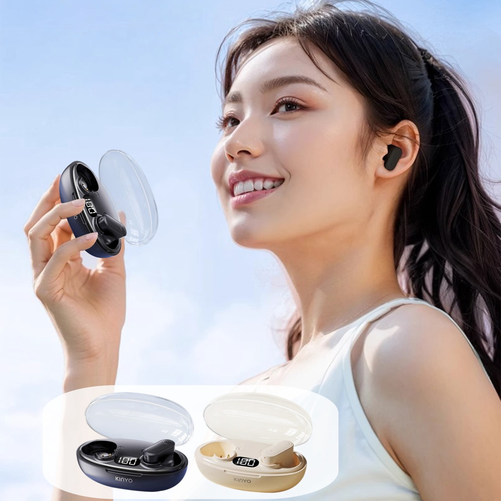 Earbuds True Wireless Earphone Noise Cancelling Update Bluetooth 5.3 ...