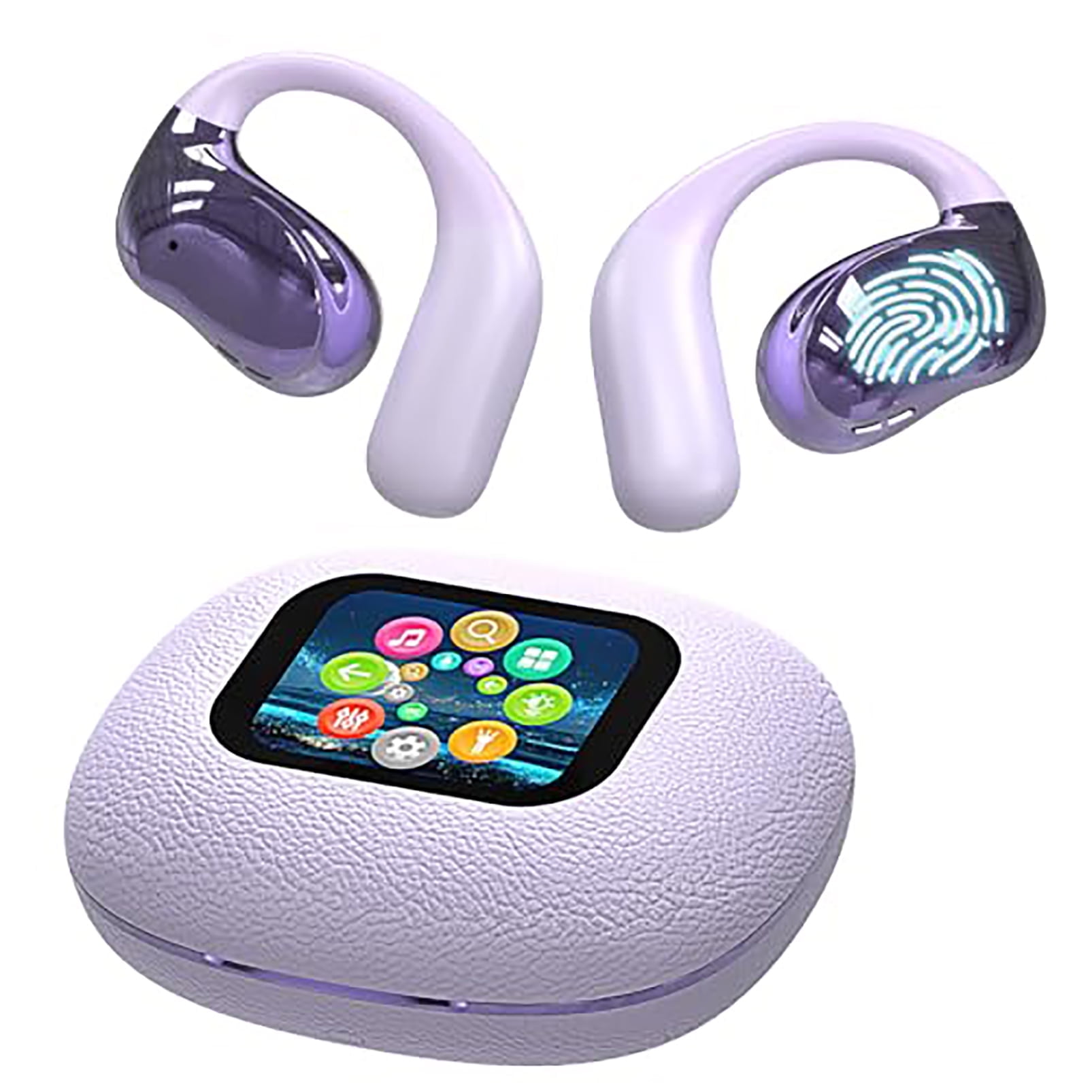 Earbuds Wireless Touch Screen 5.4 Bluetooth ANC+ENC Denoise Open HD LED ...