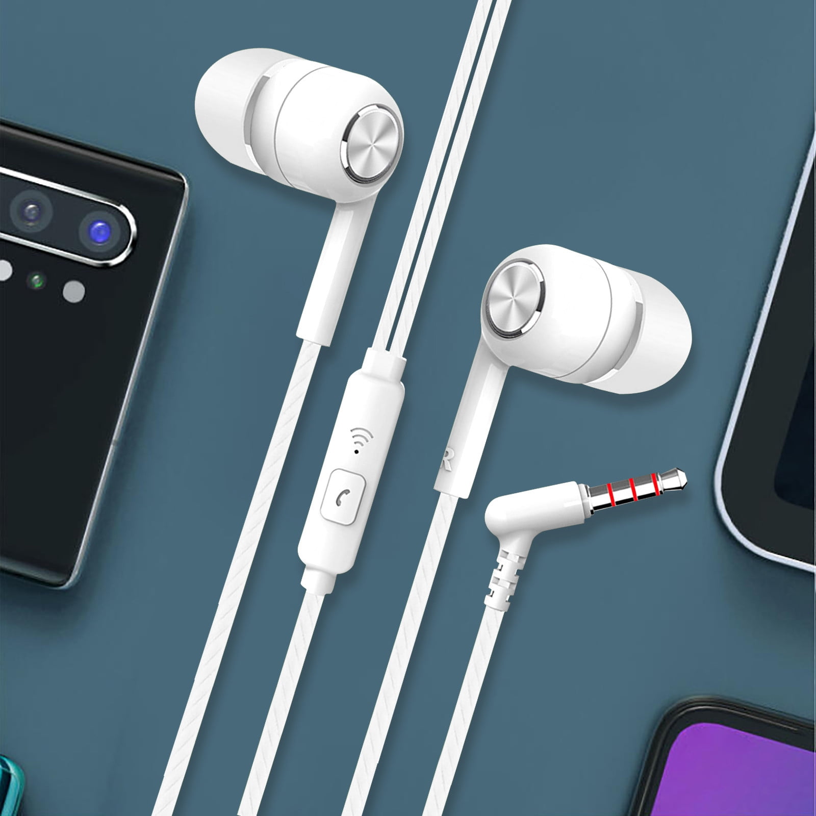 Earbuds for Kids Head Phones Wired Mather With Microphone And Volume ...