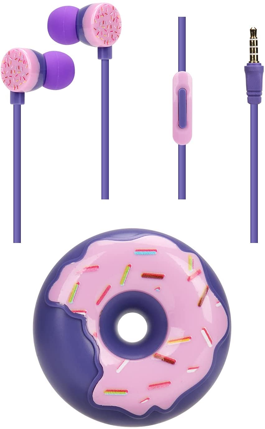 Earbuds for Kids with Case Cute Kids Earbuds with Mic Microphone for ...