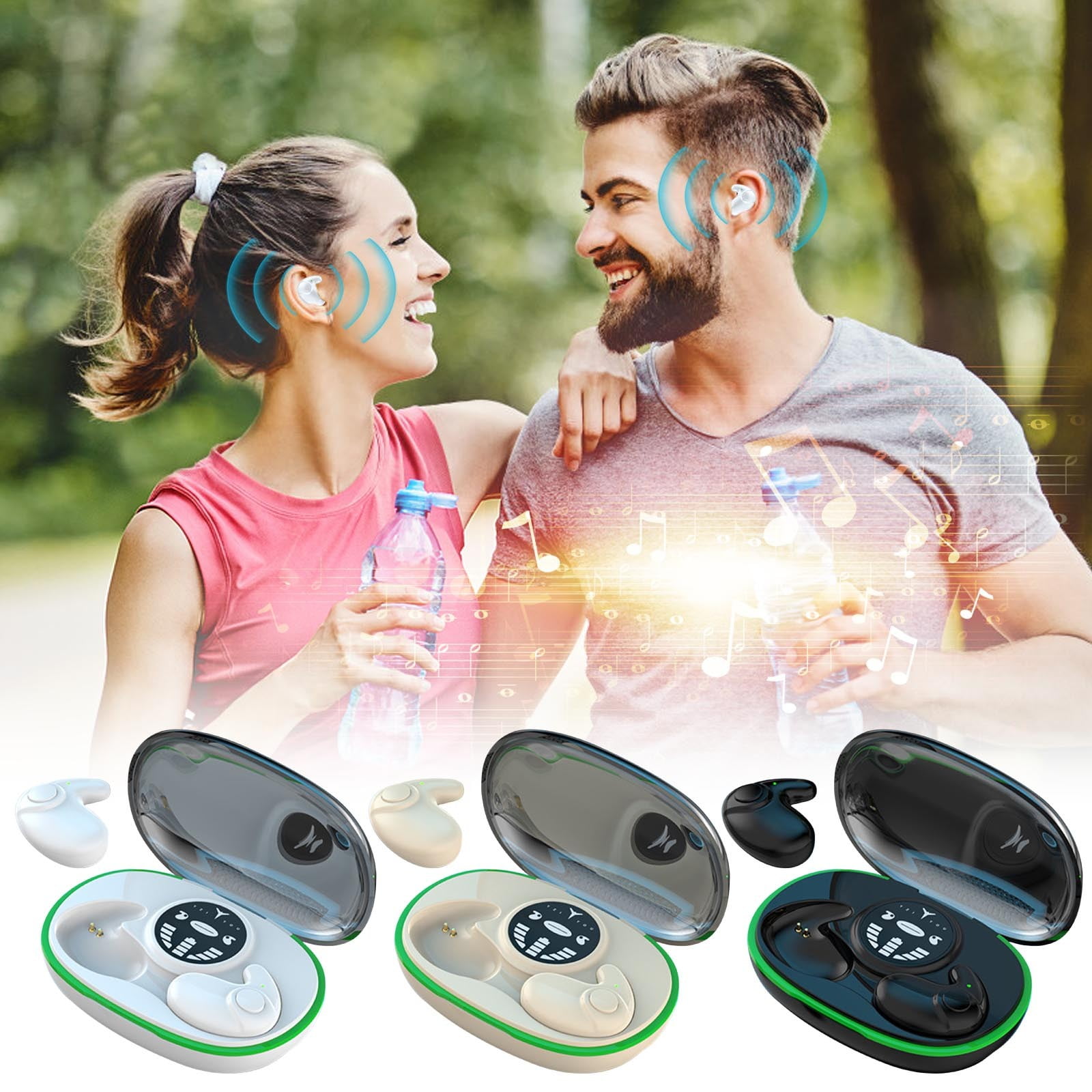 Earbuds for School, Ear Mounted Ultras Long Battery MD558-A Bluetooth ...