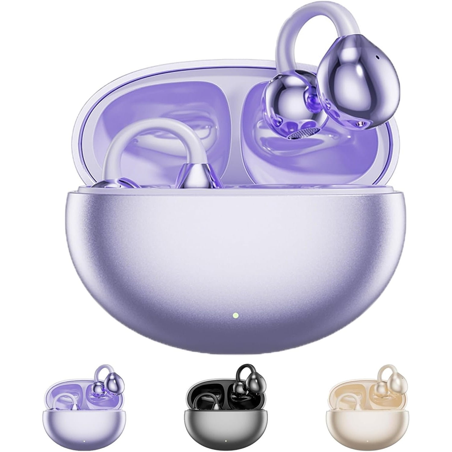 Earclip Bluetooth 5.4 Headphones, Wireless Earphones Clip on Earbud ...