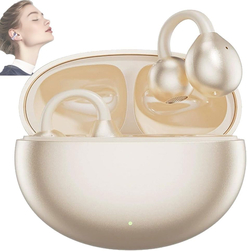 Earclip Earbuds Wireless Bluetooth, Ear Clip on Earbuds, Lightweight ...