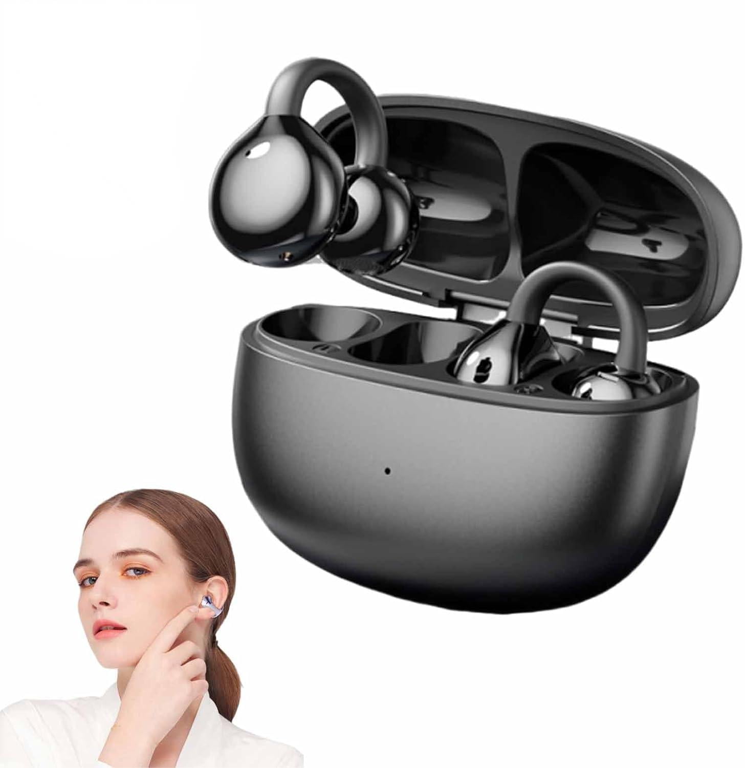 Earclip Earbuds Wireless Bluetooth, Ear Clip Headphones Bluetooth, Open ...