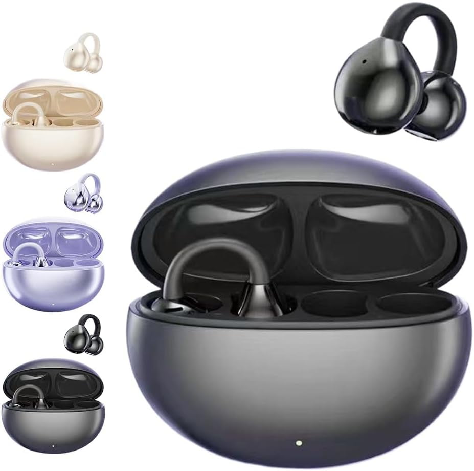 Earclip Earbuds Wireless Bluetooth, Open Ear Clip Headphones Noise ...