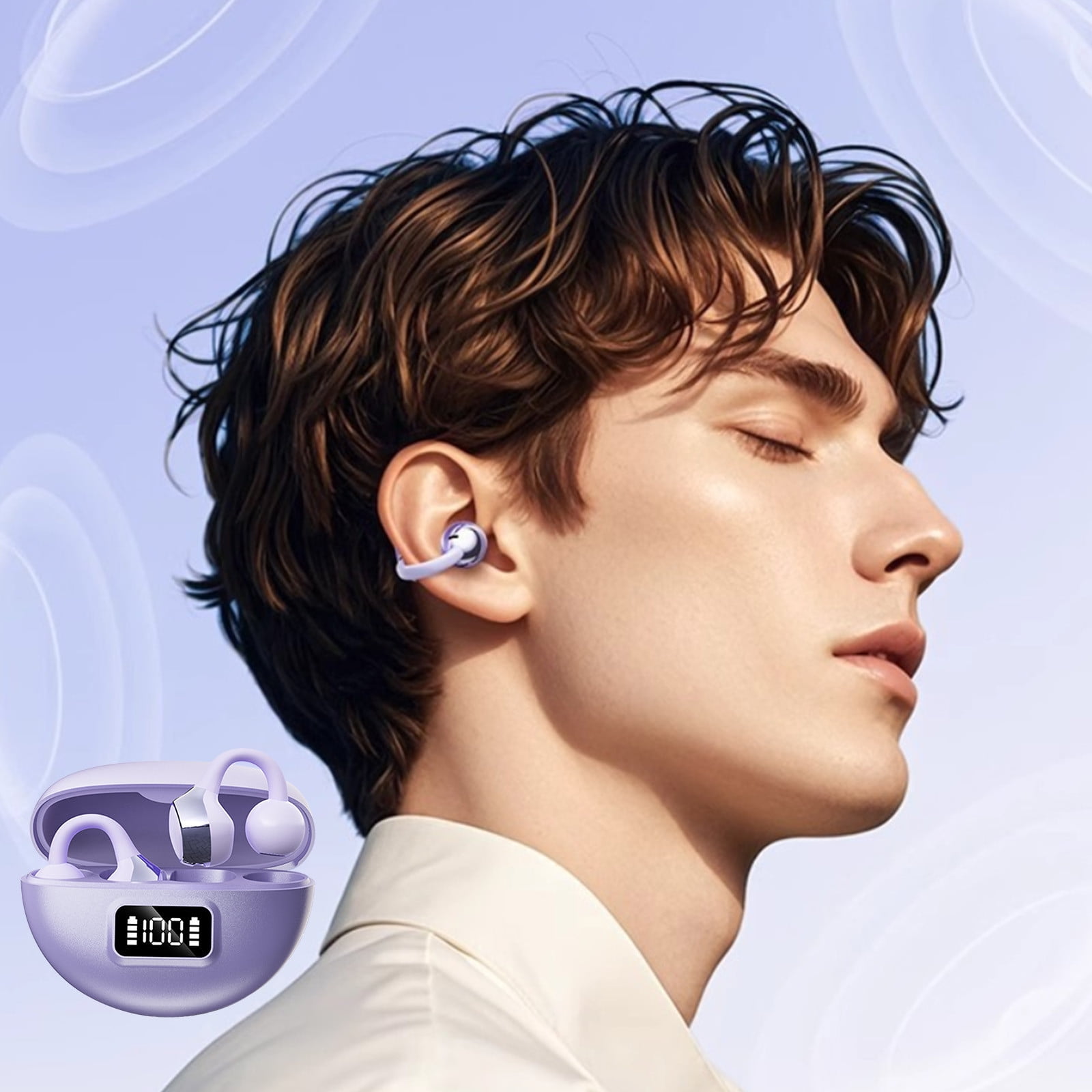 Earclip Style Bluetooth Earbuds, High Battery Low Latency, Comfortable ...