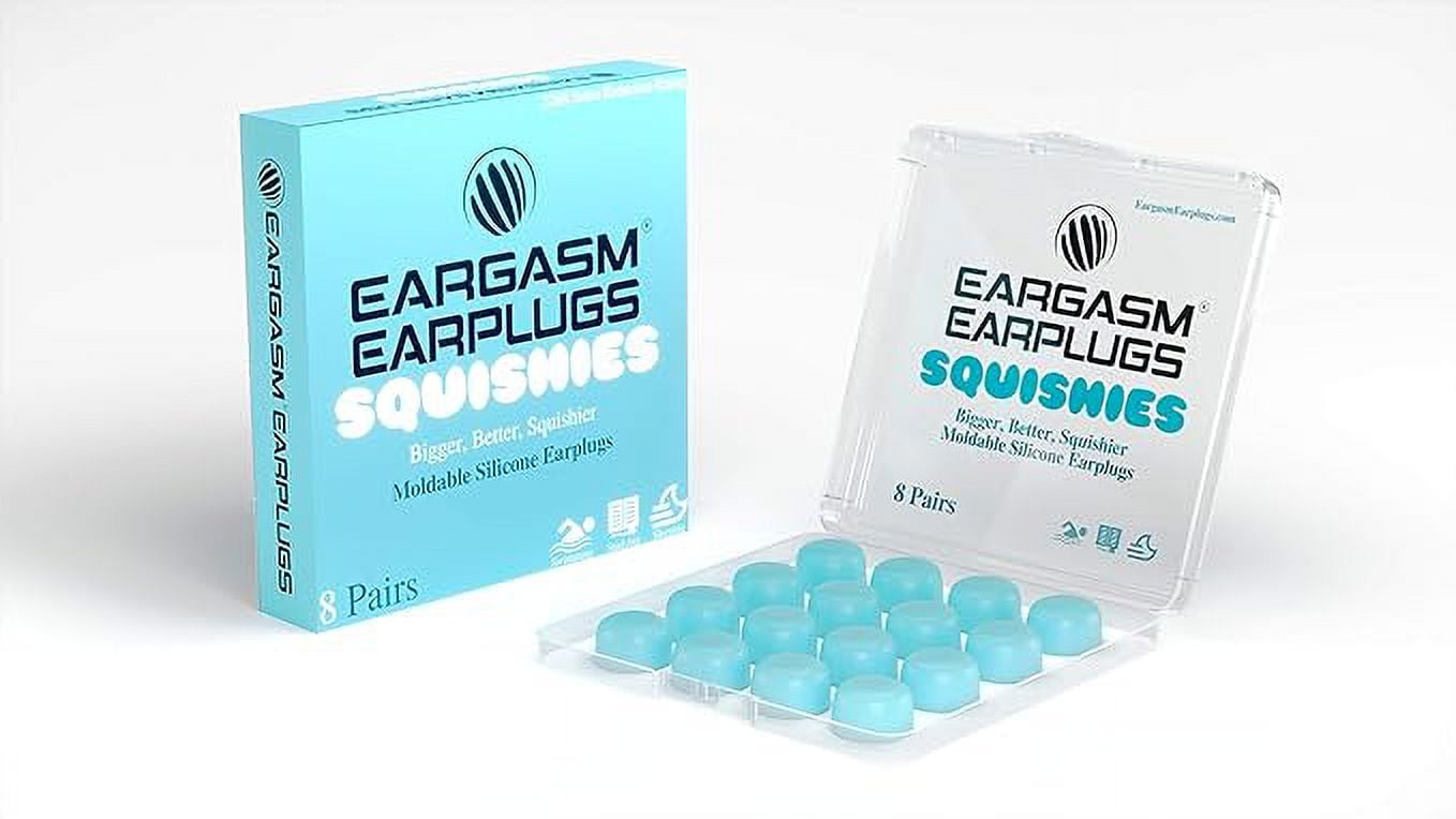 Eargasm Squishies - Moldable Silicone Earplugs - 8 Pairs - Forms Seal ...
