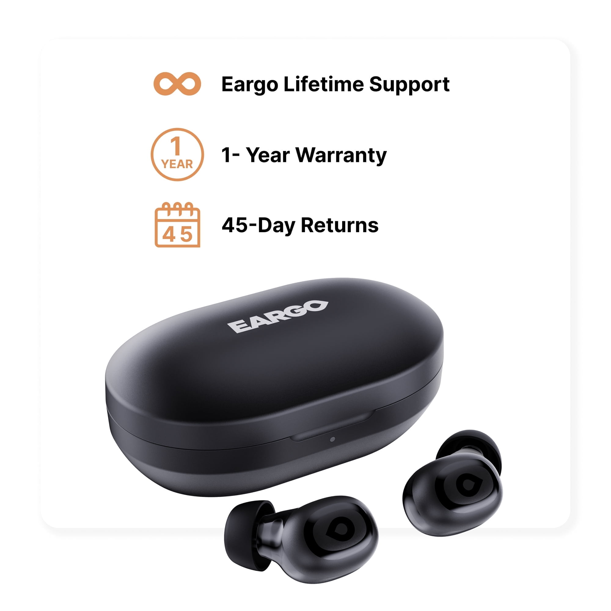 Eargo LINK Rechargeable Earbud-Style OTC Hearing Aids with Bluetooth 5. ...