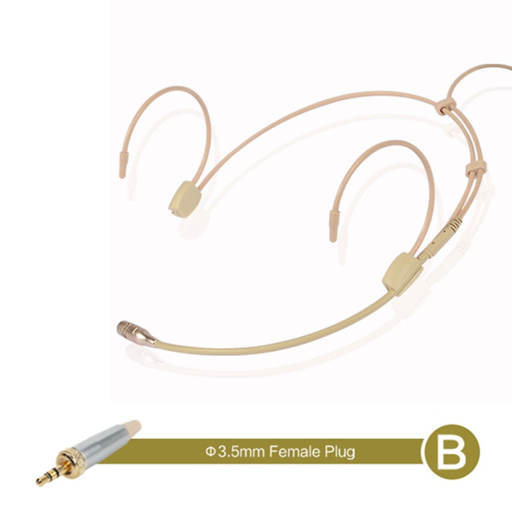 Earhook Headworn Headset Microphone Omnidirectional Condenser Cartridge ...