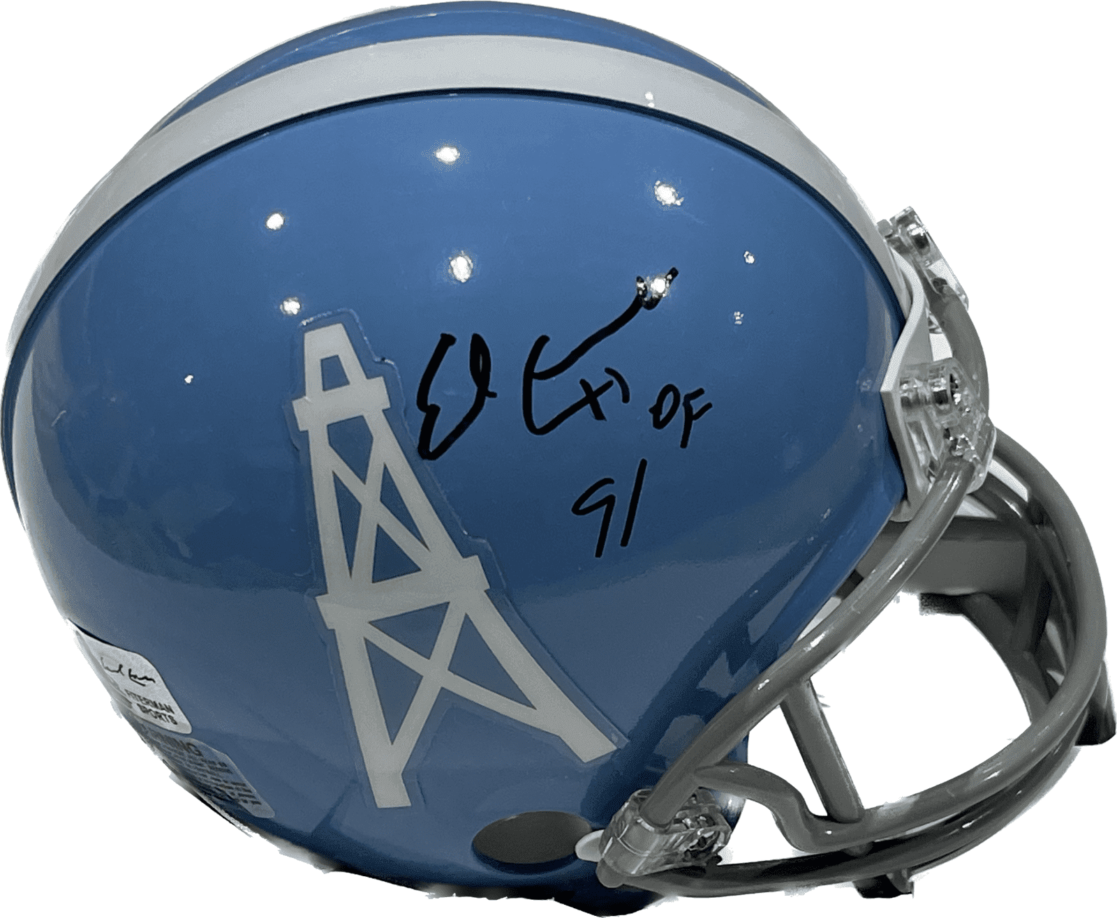 Earl Campbell Signed Houston Oilers Mini Helmet Earl Campbell Exclusive ...