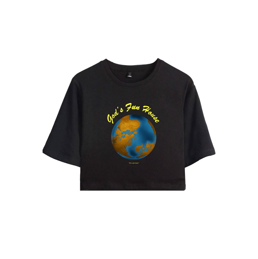 Earl Sweatshirt Merch God's Fun House Crop Top Midriff-Baring Tshirt ...