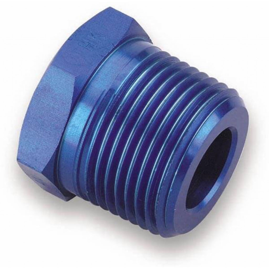 Earl's Pipe Thread Reducer Bushing 1/4in X 1/8in NPT | Anodized Blue ...