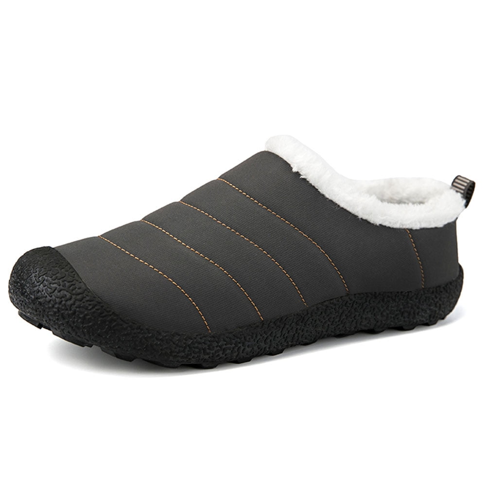 Earlde Men's Women's Winter Warm Slippers with Fuzzy Plush Lining Slip ...