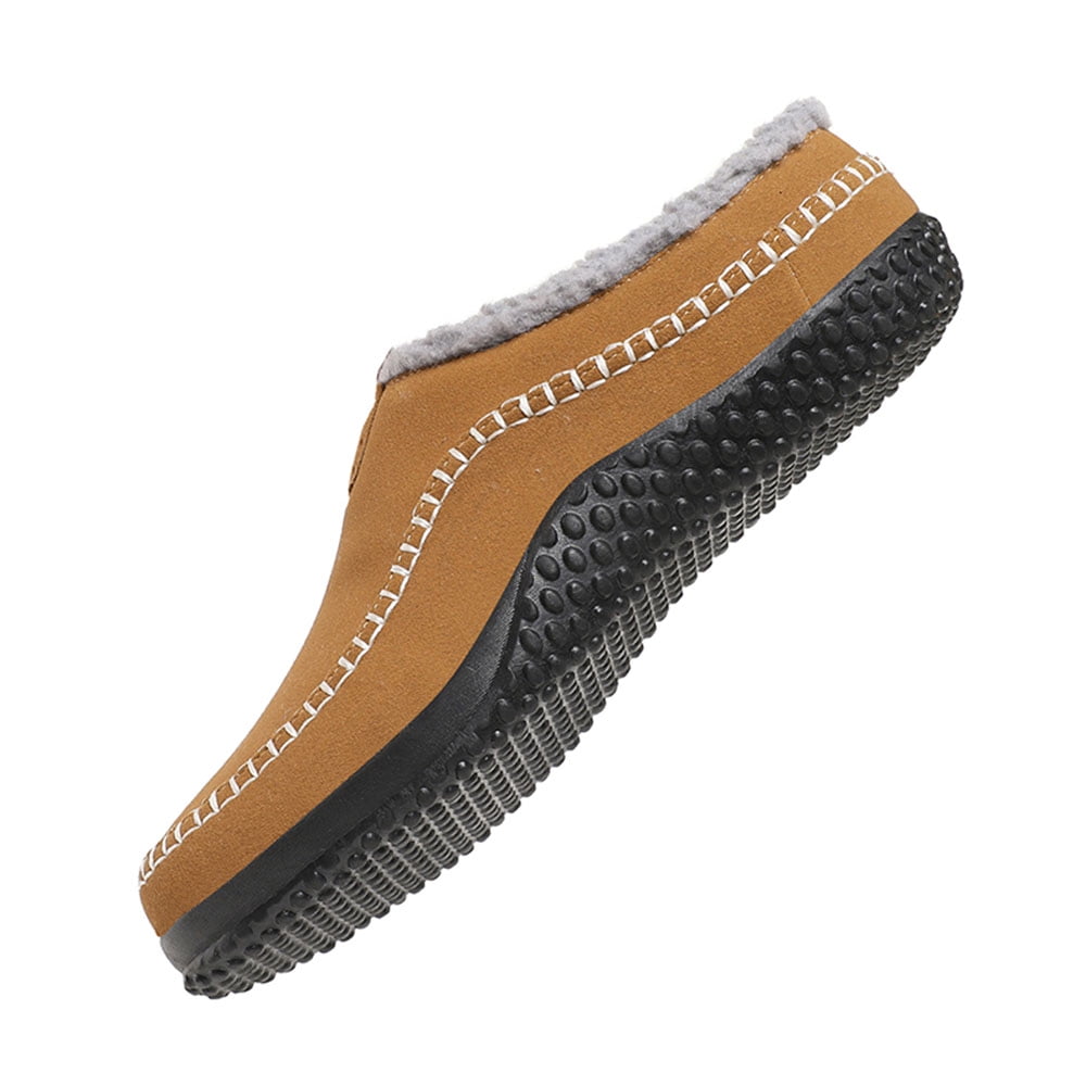 Earlde Men's Women's Winter Warm Slippers with Fuzzy Plush Lining Slip ...