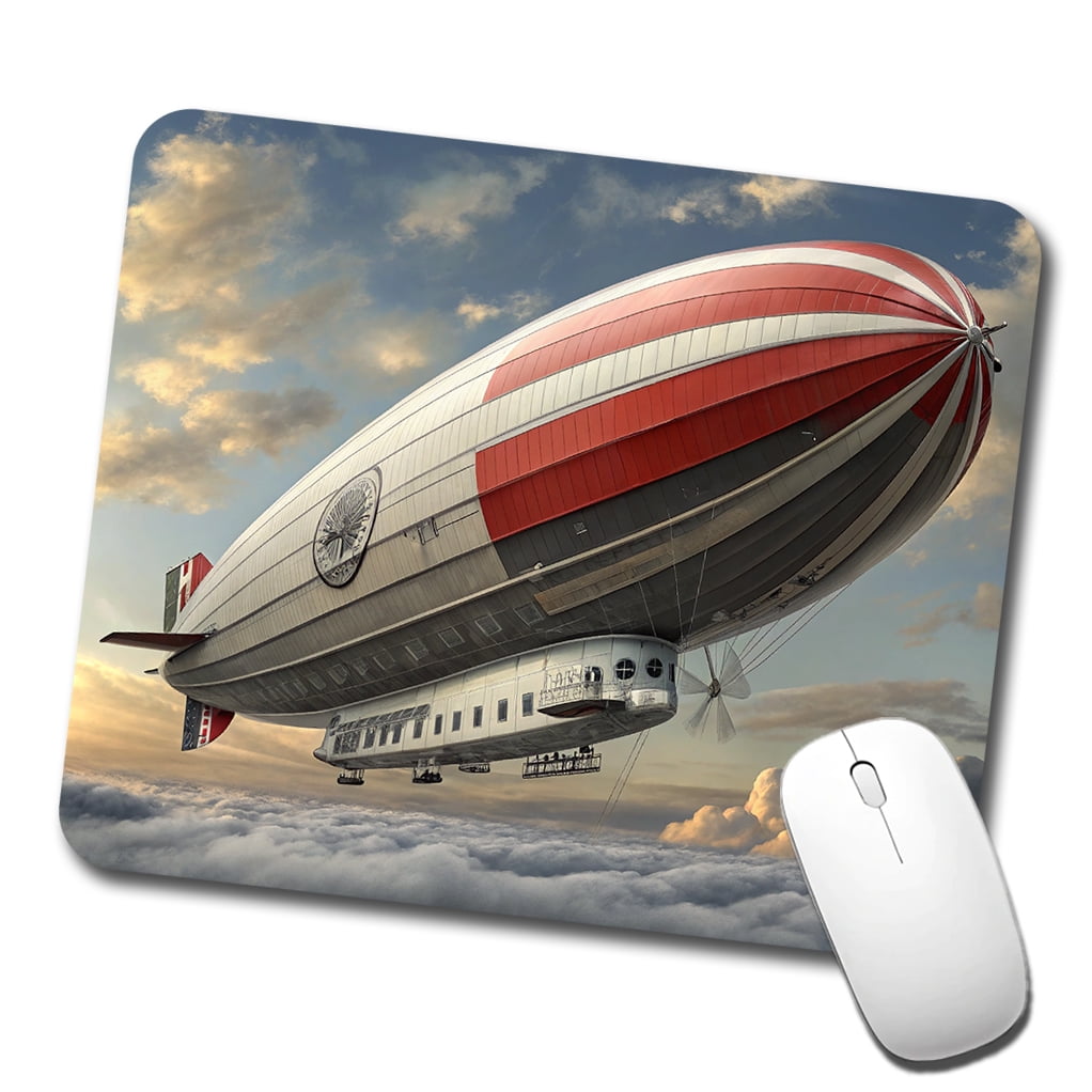 Early 1900's Dirigible Airship Blimp Mouse Pad Low Profile Gaming Mat ...