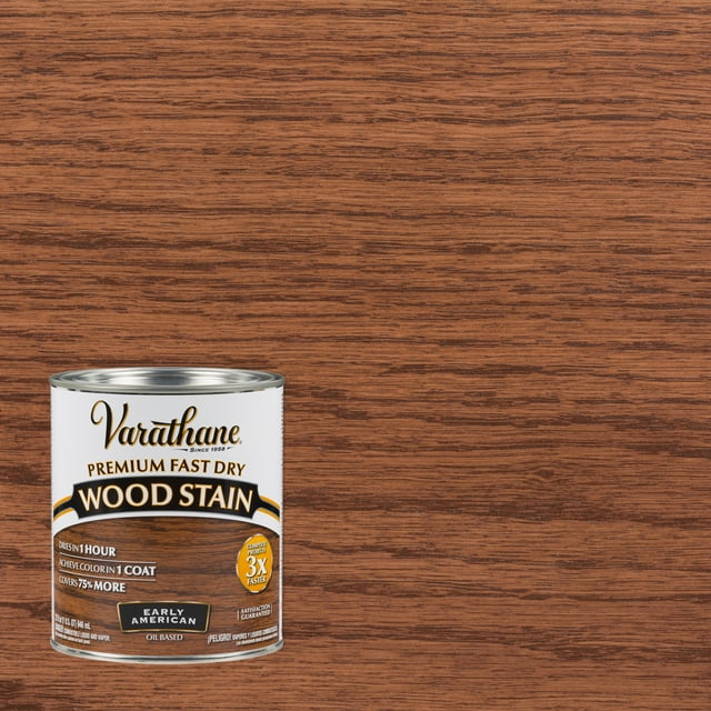 Early American, Varathane Premium Fast Dry Wood Stain-262005, Quart ...