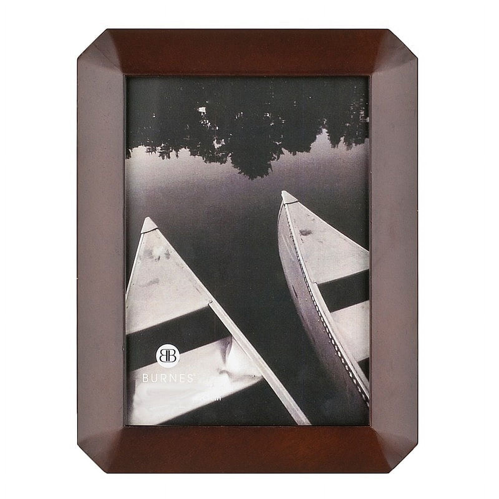 Early Americana OCTAGON WOOD 8x10 distressed COFFEE BEAN stain by ...