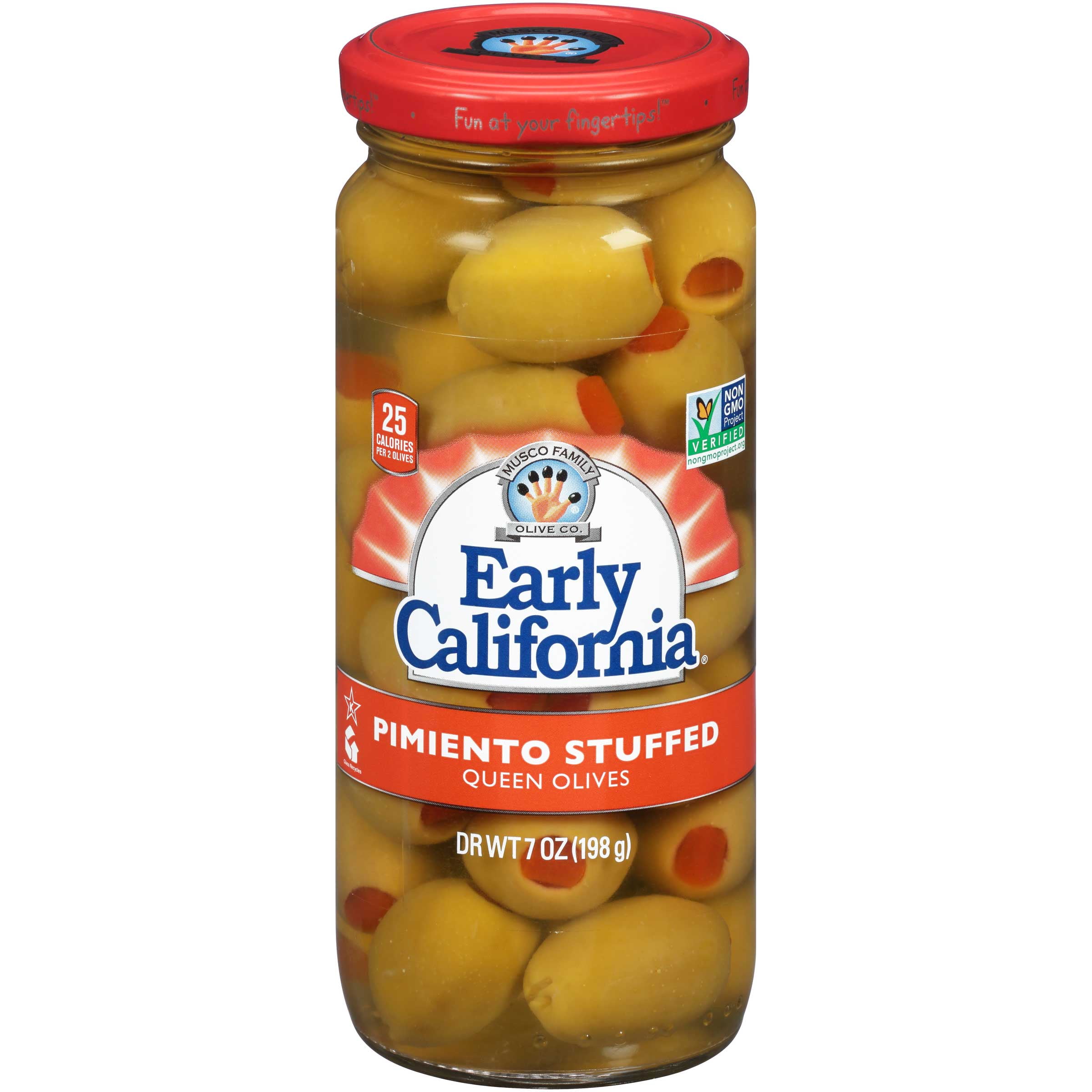 Early California Pimento Stuffed Queen Olives, 7 Ounce -- 12 per case ...