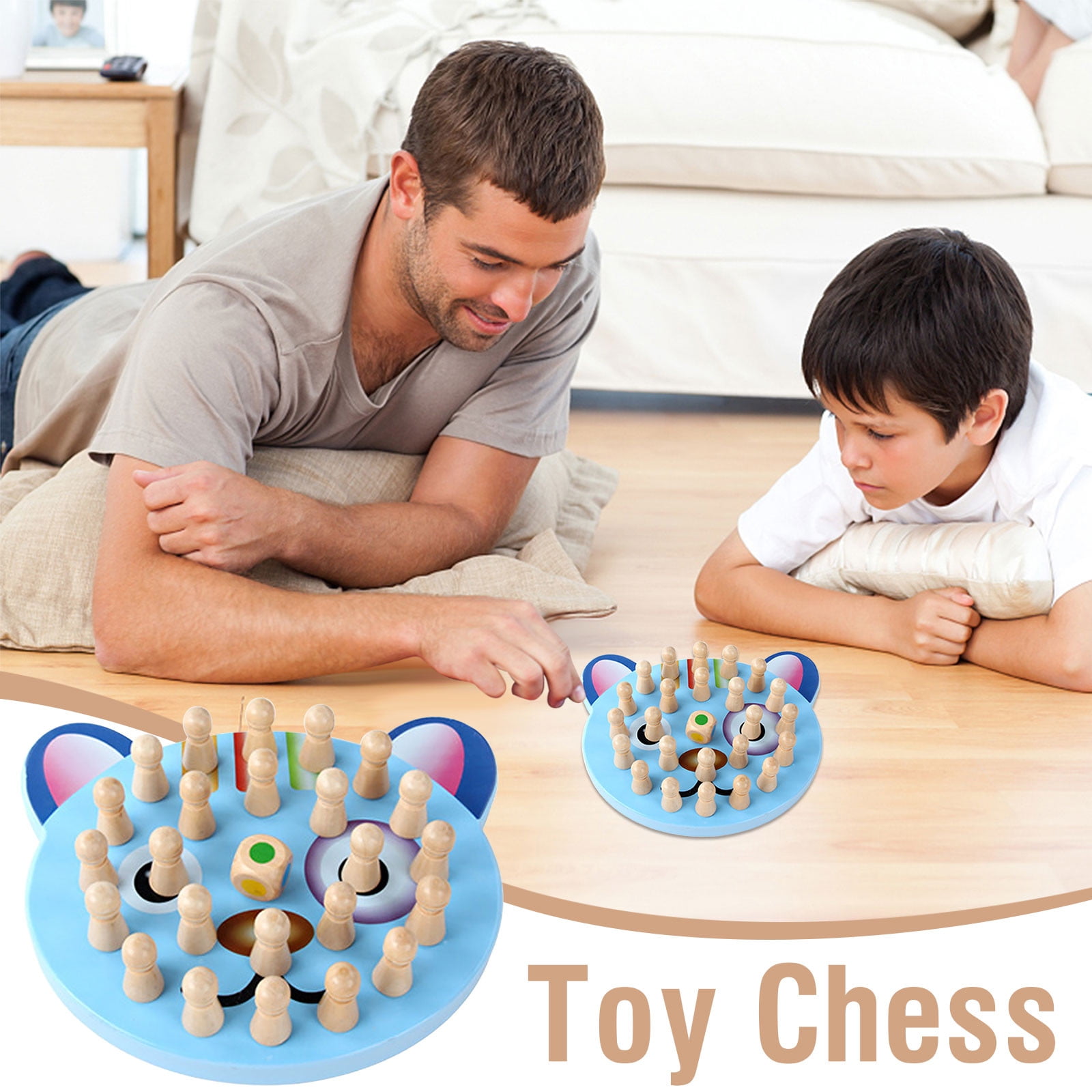 Early Childhood Development Toy, Memory Building Game, Double-Sided ...