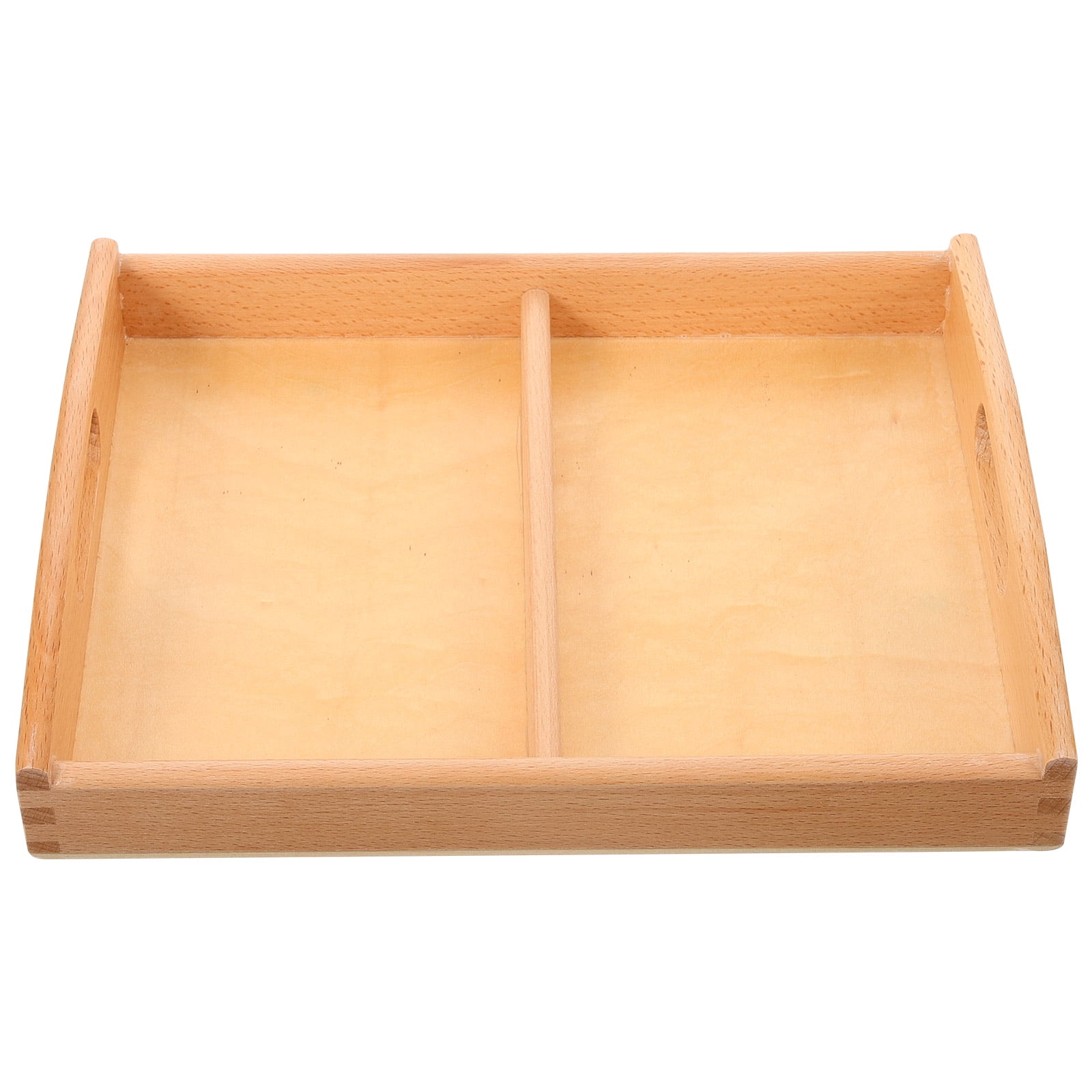 Early Childhood Education Tray Toy Wooden Plates Breakfast Tray Wooden ...