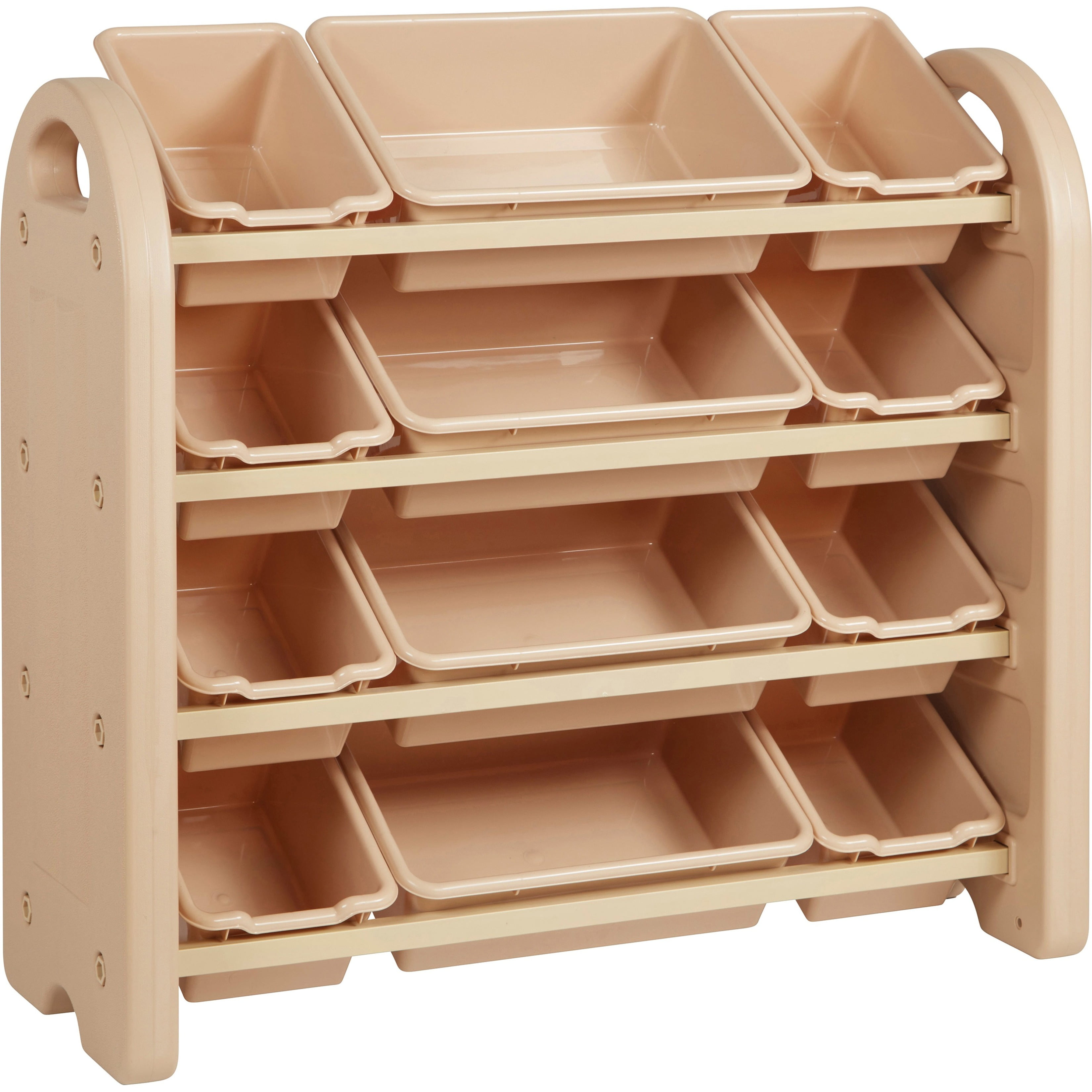 Early Childhood Resources Toddler Playroom 4-Tier Toy Storage Organizer ...