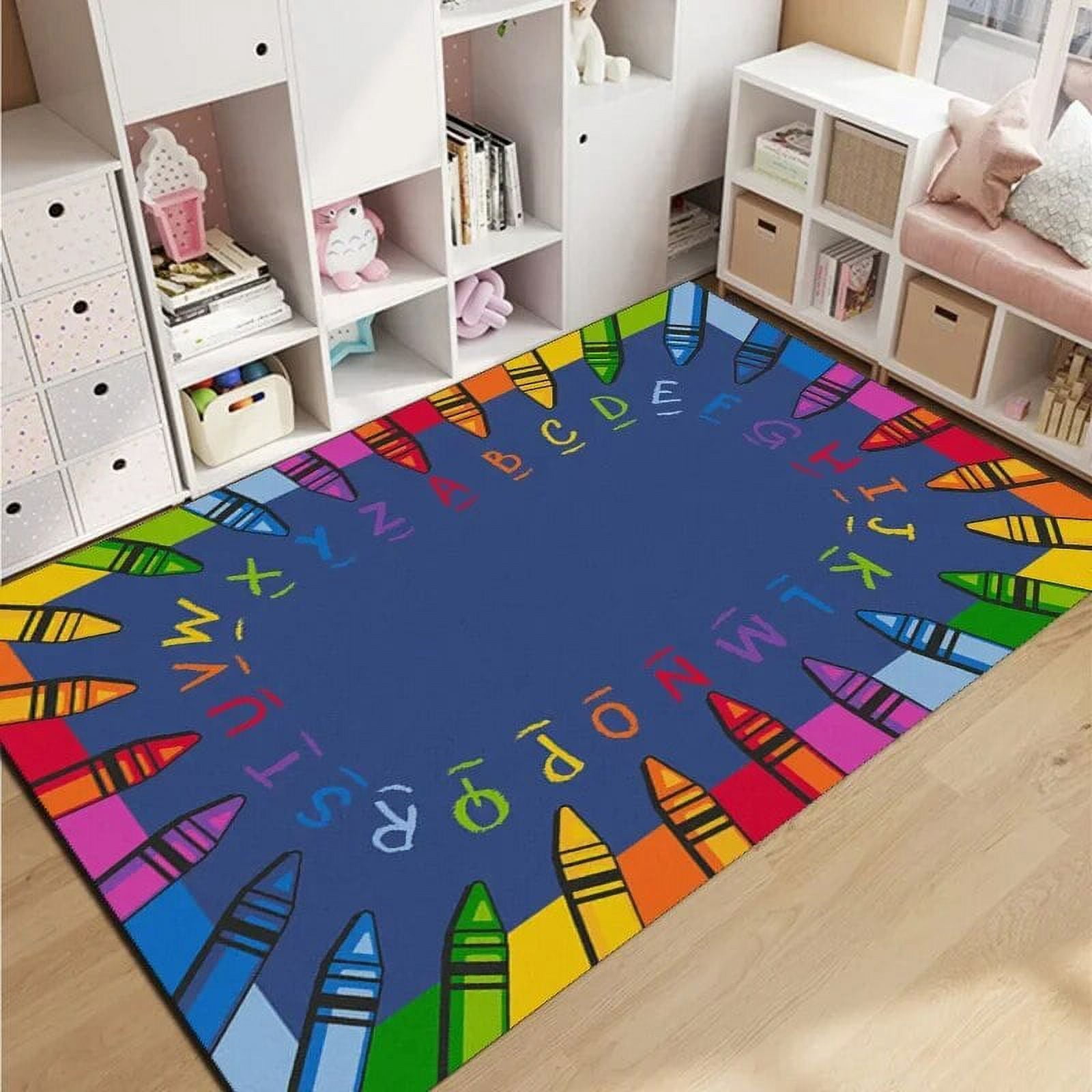 Early Education Alphabet Cartoon Crawl Play Climb Mat Area Rug Carpet ...