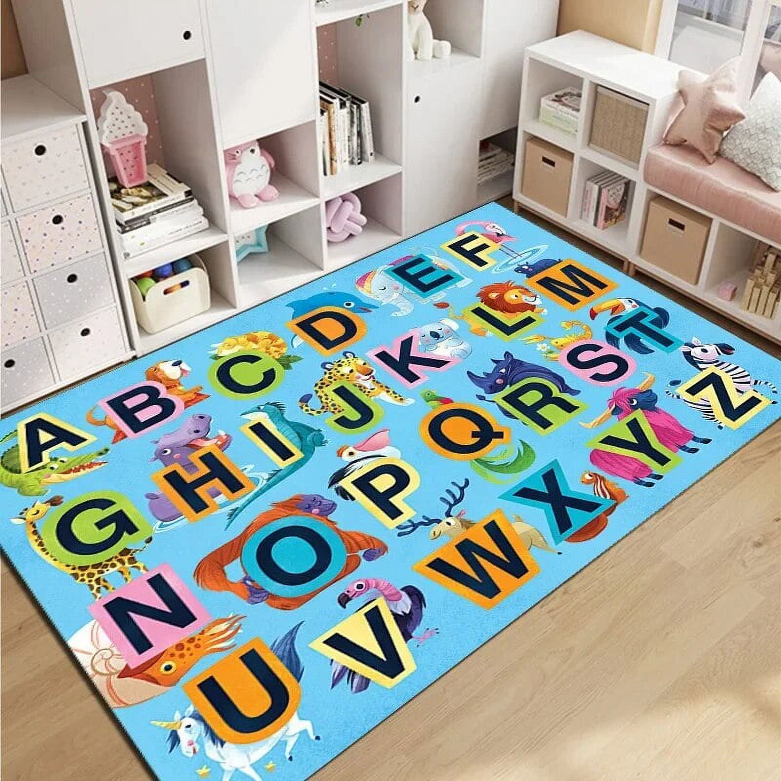 Early Education Alphabet Cartoon Crawl Play Climb Mat Area Rug Carpet ...