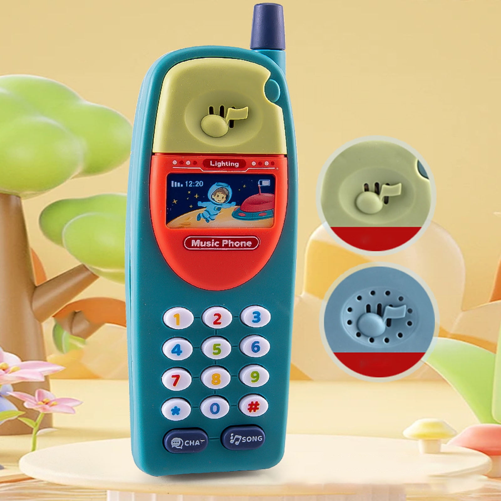 Early Education Toys Interactive Kids Phone Toy with Sound Effects ...