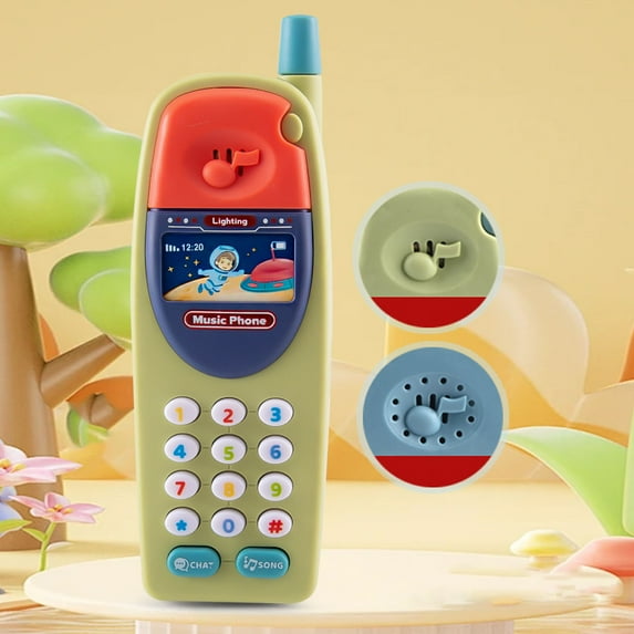 Early Education Toys Interactive Kids Phone Toy with Sound Effects ...
