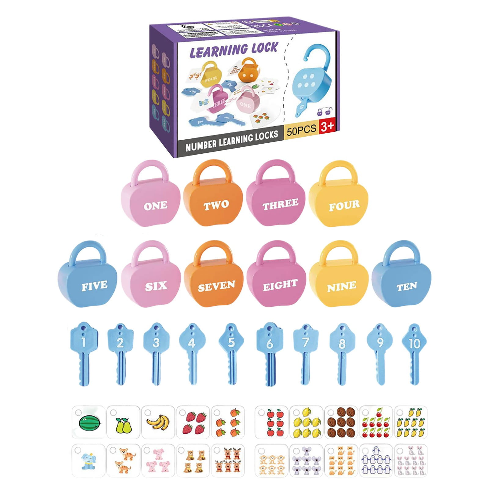 Early Education Toys for Toddlers - Shape Lock Key Game for Kids ...