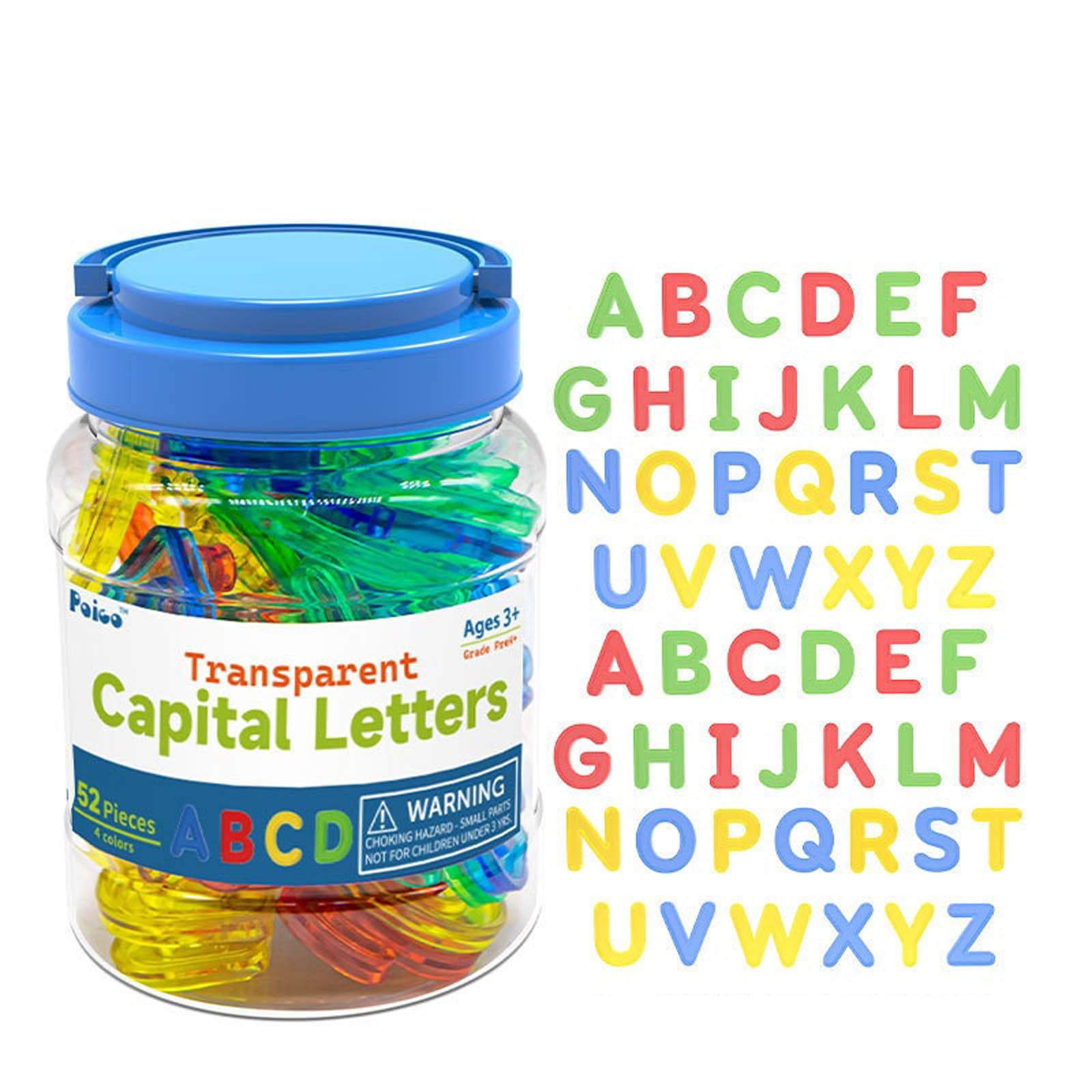Early Education Toys Transparent Lowercase Letters 52Pcs Alphabet ...
