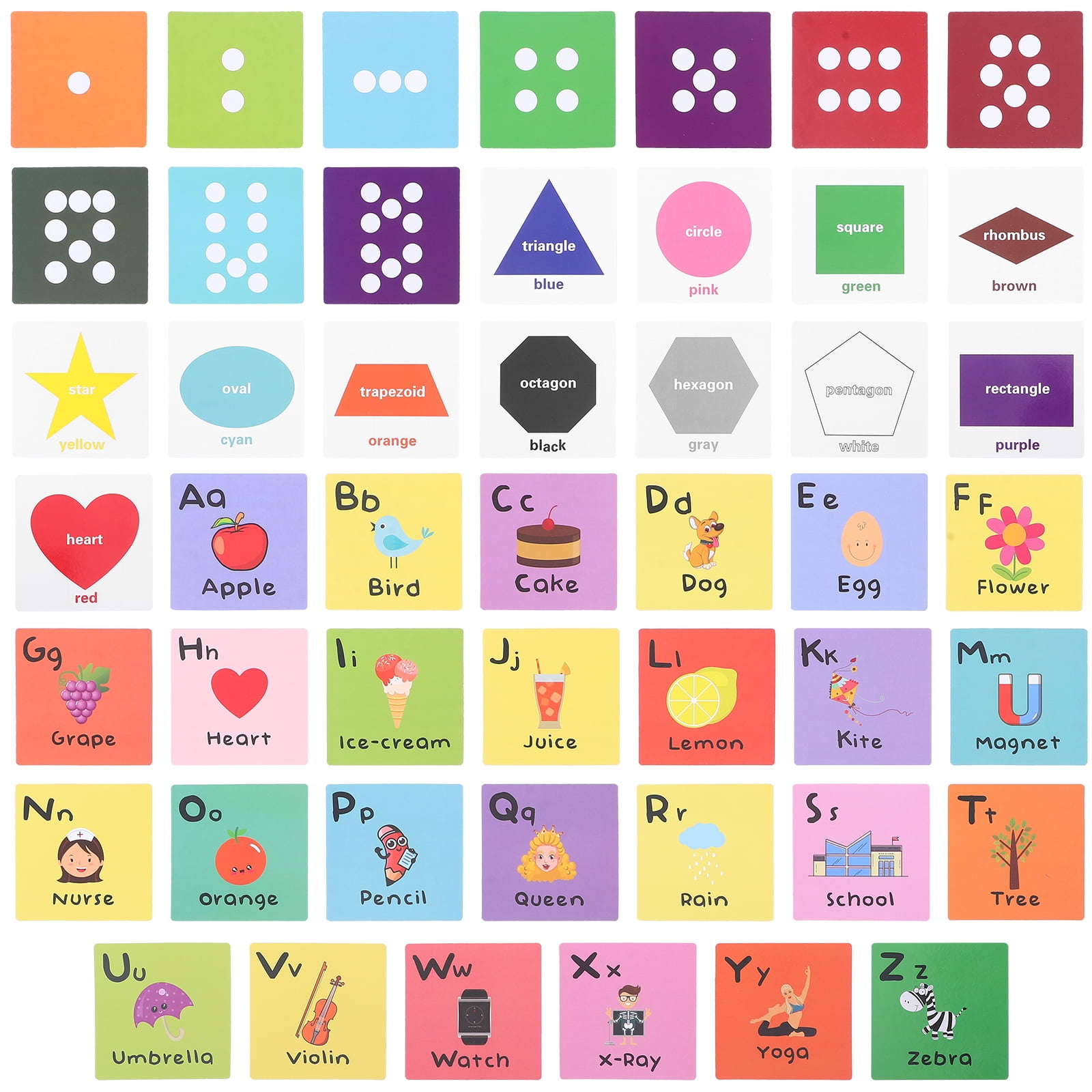 Early Education Word Cards Kids Letter Children Cognitive Alphabet ...