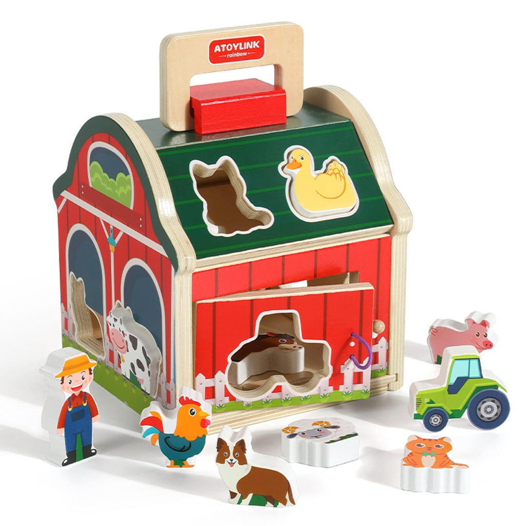 Early Educational Shape Block Puzzle Box Toy Toddler Learning Playset ...