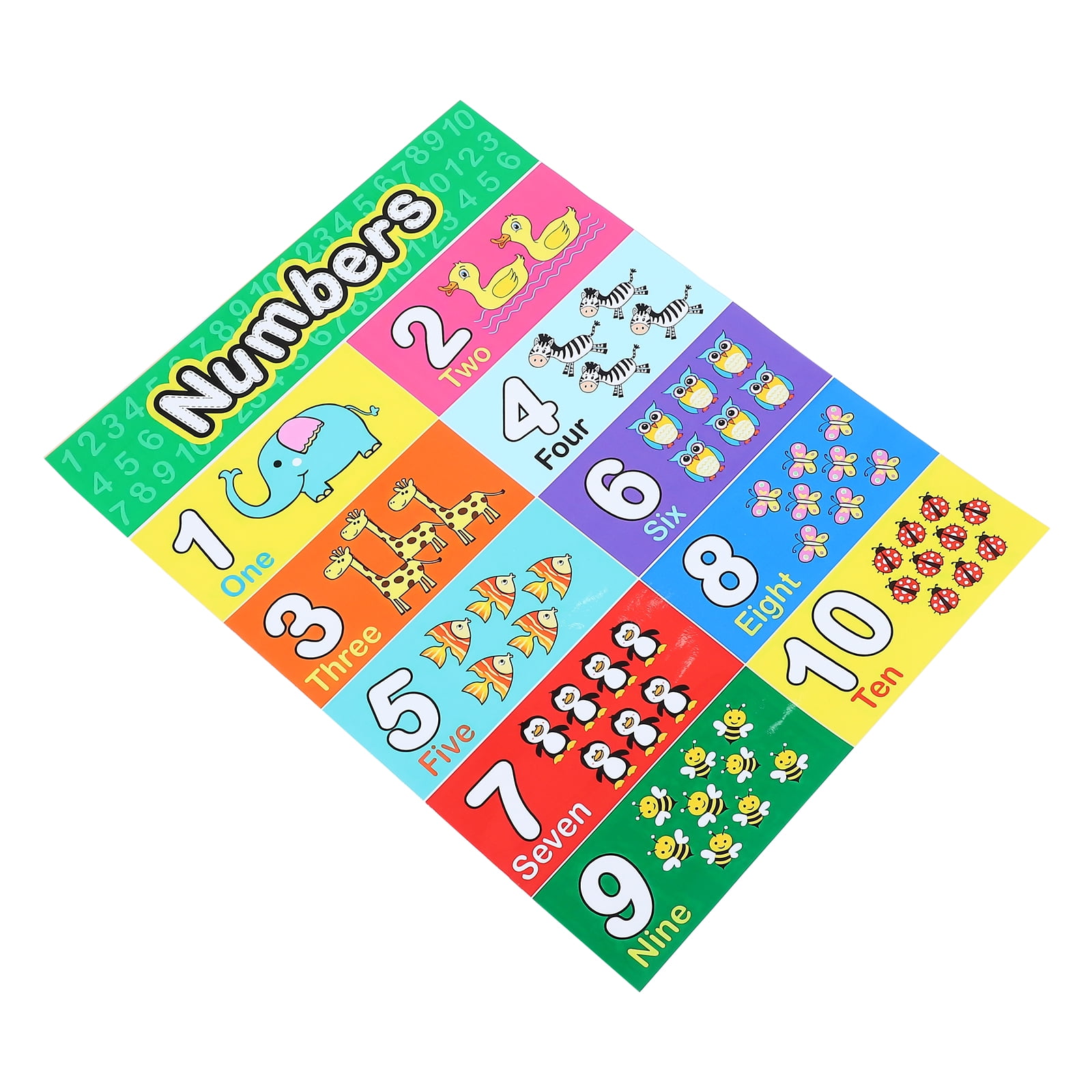 Early Educational Wall Posters: English Math Poster Educational Charts ...